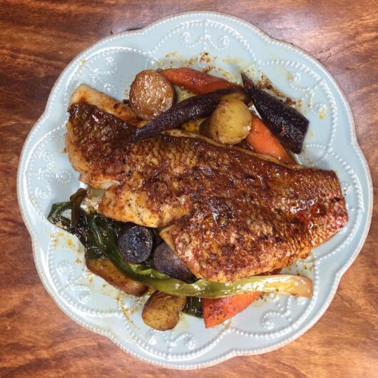 Harissa Spiced Red Snapper - Savour the Trip