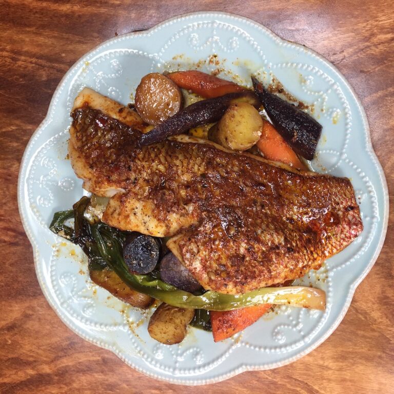 Harissa Spiced Red Snapper - Savour the Trip